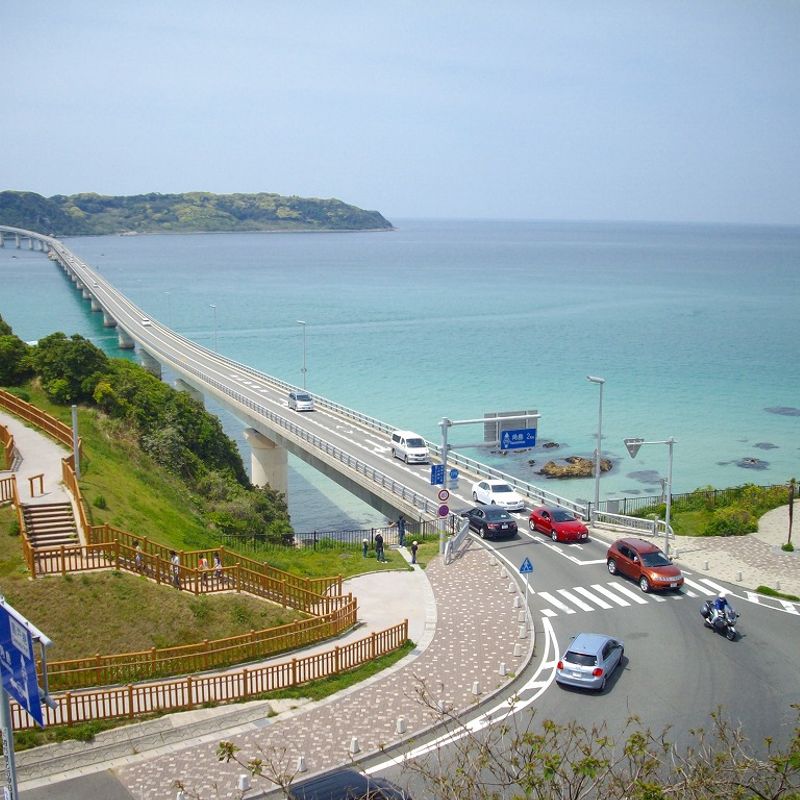 Tsunoshima Bridge - Most w Shimonoseki, Japonia