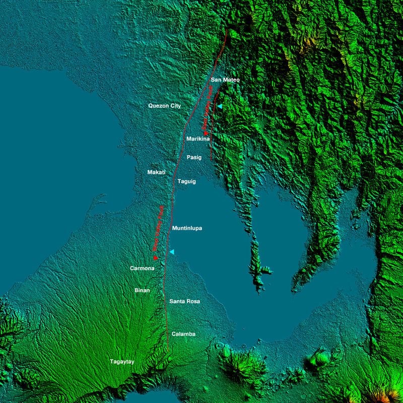 Marikina Valley Fault System - Fault line in the Philippines