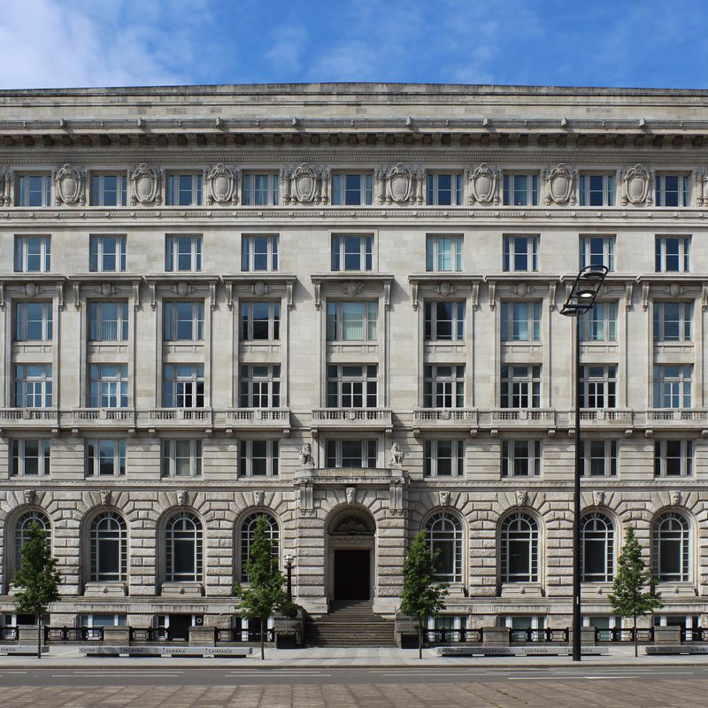 Cunard Building - Edifício histórico Grade II* em Pier Head, Liverpool ...
